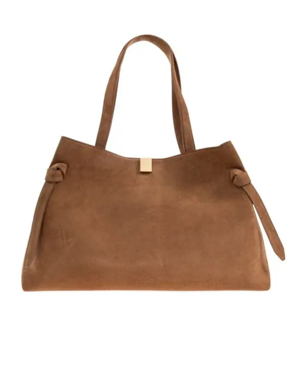 Yuzefi Gyoza Knotted Suede Tote Bag