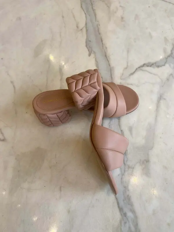 GIANVITO ROSSI Muller With Quilted Heel Detail