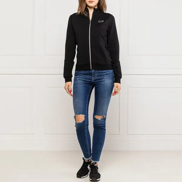 EA7 Logo Zip Up Jacket