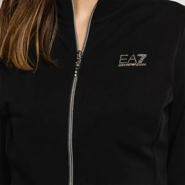EA7 Logo Zip Up Jacket