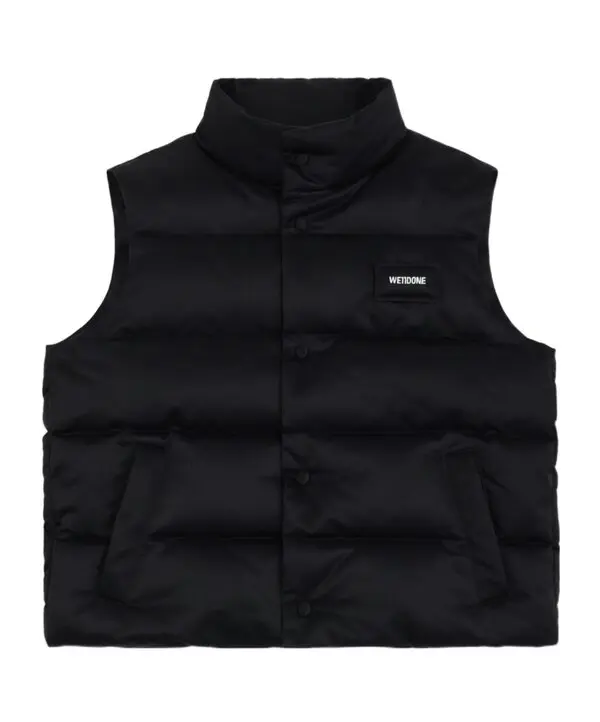 We11Done Upright Neck Down Vest - Black
