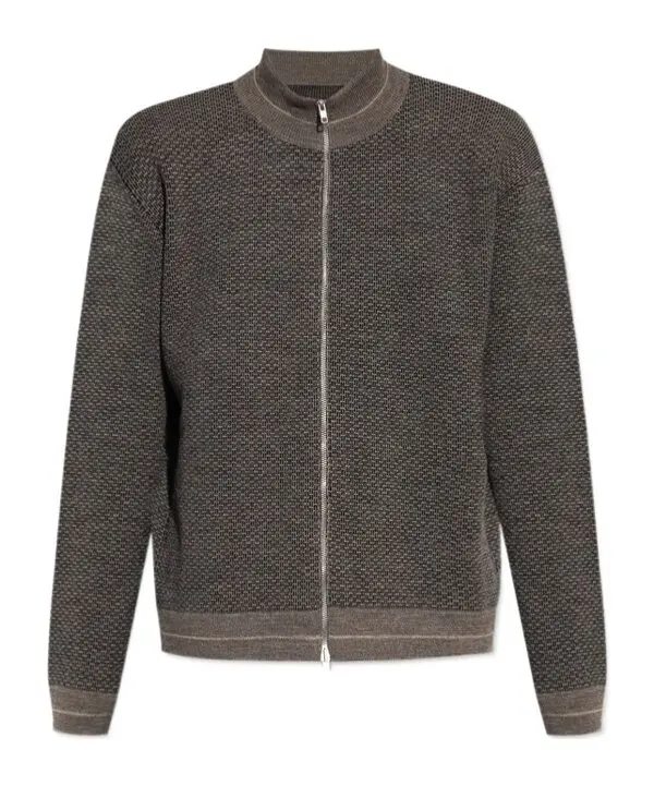 MAISON MARGIELA Zip-front Wool Cardigan