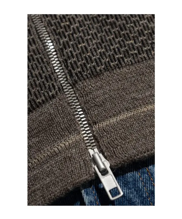MAISON MARGIELA Zip-front Wool Cardigan