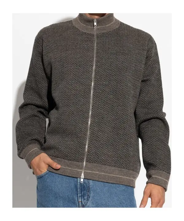 MAISON MARGIELA Zip-front Wool Cardigan