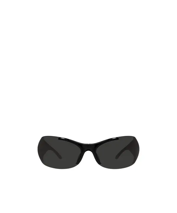 Balenciaga Wraparound Frame Sunglasses - Black