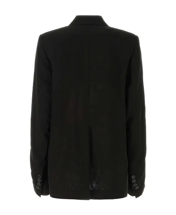 ANN DEMEULEMEESTER Single-breasted Blazer With Logo Detail