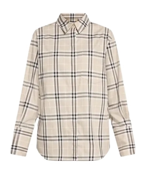 Burberry Regular Fit Check Stretch Cotton Shirt - No