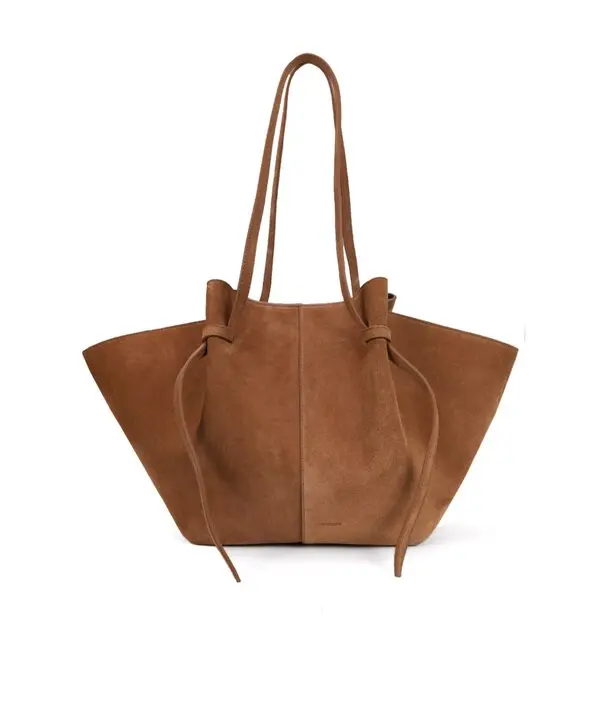 Yuzefi Large Handle Shoulder Bag - Brown