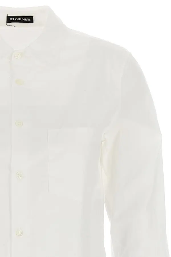 ANN DEMEULEMEESTER Betty Fitted Popeline Shirt