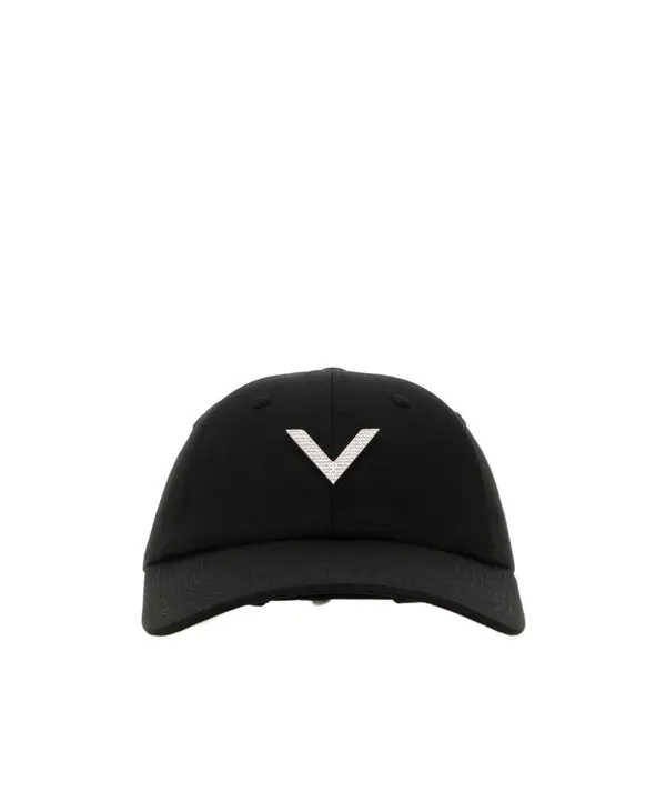 Valentino Garavani Logo Plaque Baseball Cap - Black