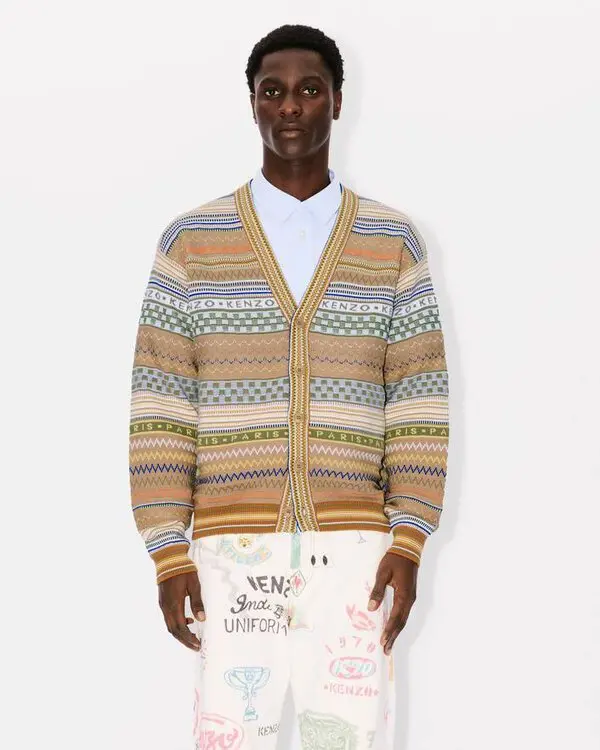 Kenzo Fair Isle Knitted Cardigan