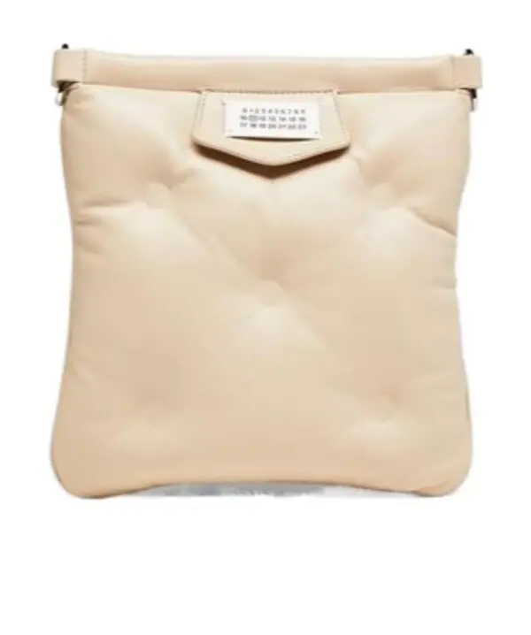 MAISON MARGIELA Glam Slam Logo Patch Tote Bag - Apricot