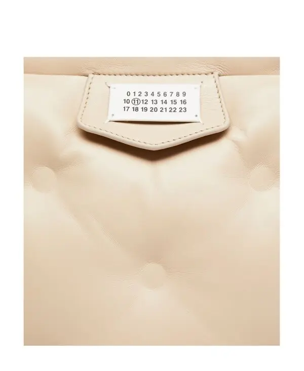 MAISON MARGIELA Glam Slam Logo Patch Tote Bag - Apricot