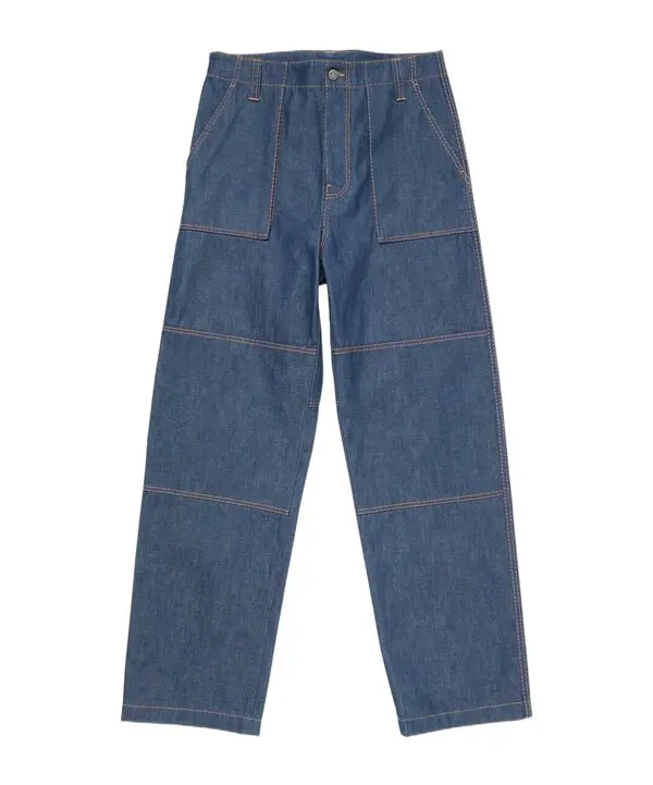 Acne Studios Belted Wide-leg Trousers - Blue