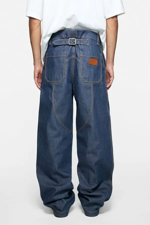 Acne Studios Belted Wide-leg Trousers
