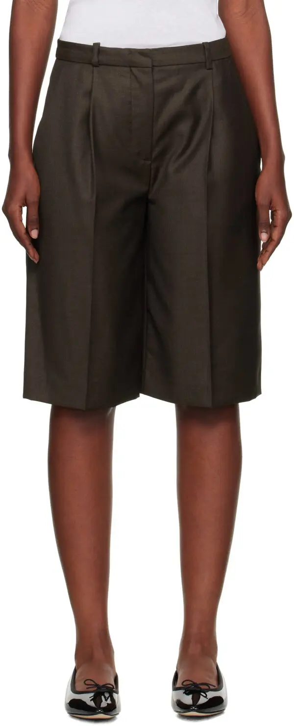 Loulou De Saison Adler Tailored Pleated Shorts