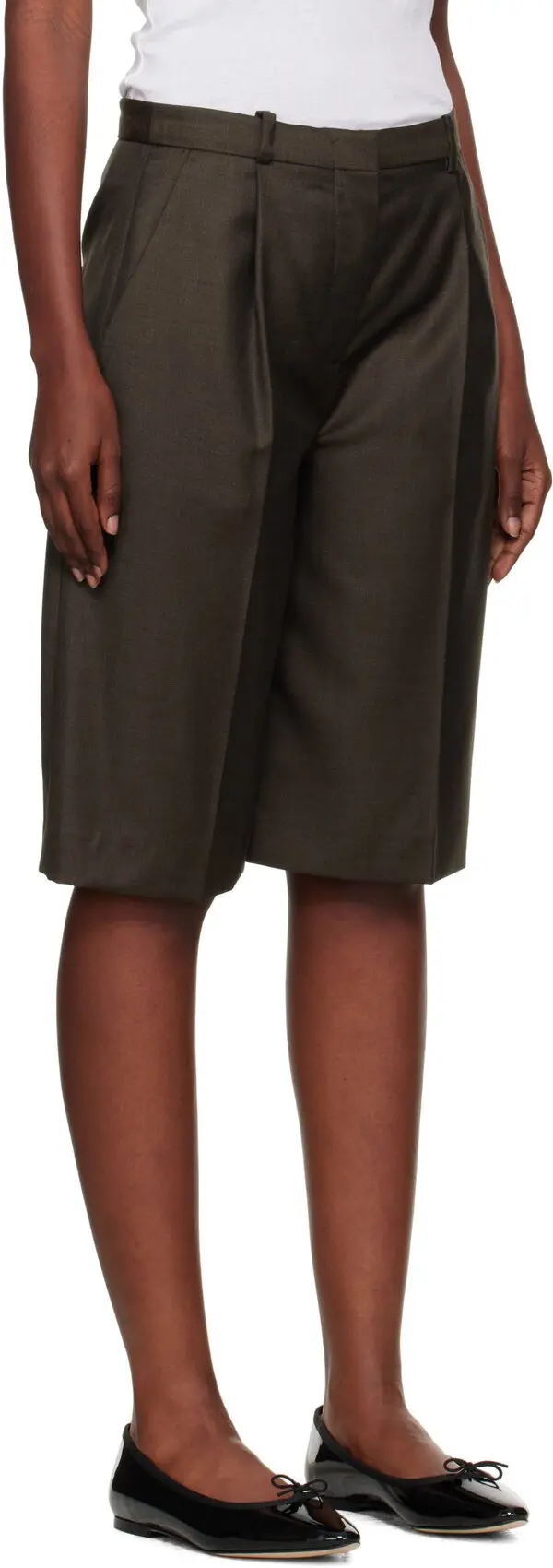 Loulou De Saison Adler Tailored Pleated Shorts
