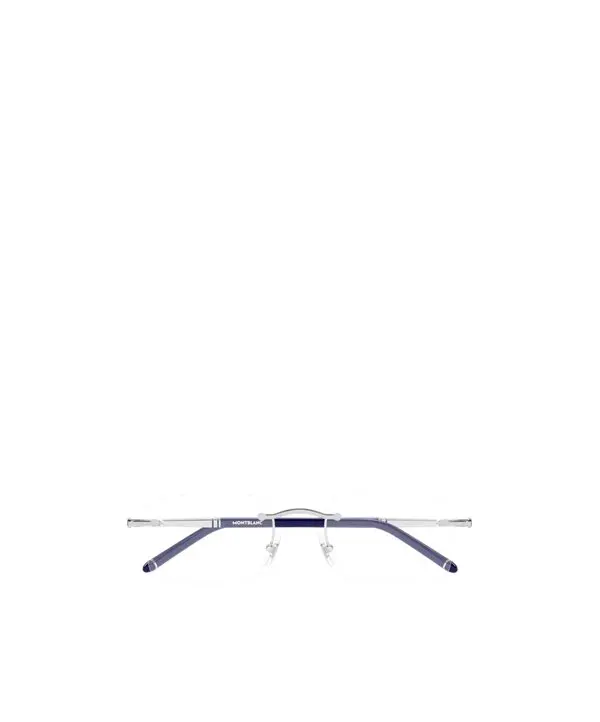 Montblanc Eyewear Rectangle Frame Glasses - Silver