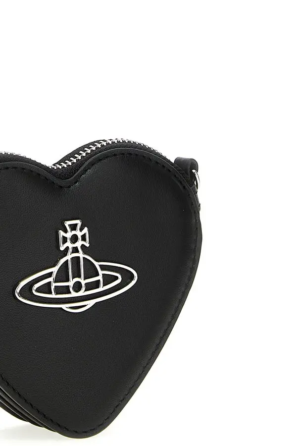 VIVIENNE WESTWOOD Orb Plaque Heart Clutch Bag