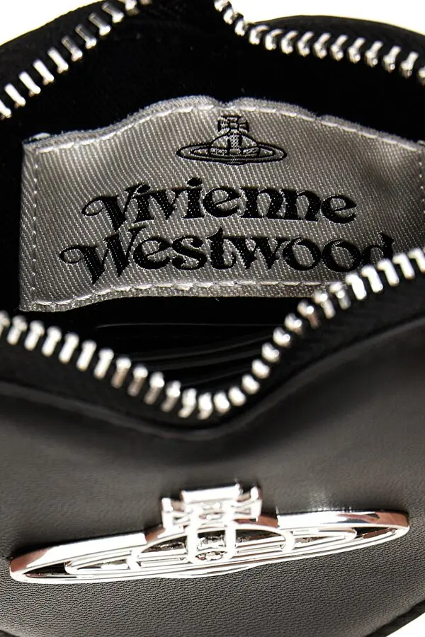 VIVIENNE WESTWOOD Orb Plaque Heart Clutch Bag