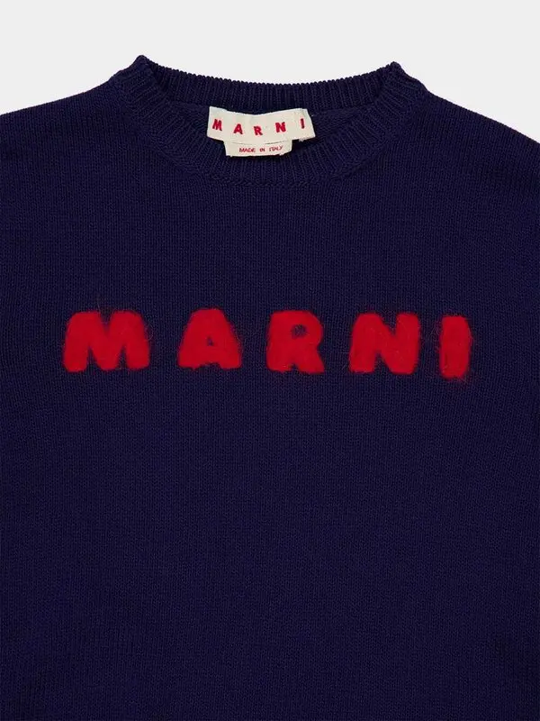 Marni Logo Embroidered Crew Neck Sweater
