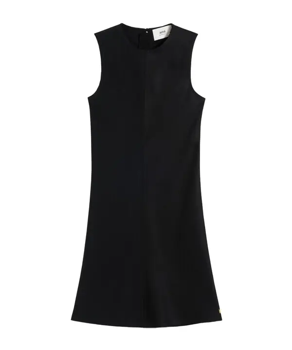 AMI Paris Sleeveless Round Neck Straight Dress
