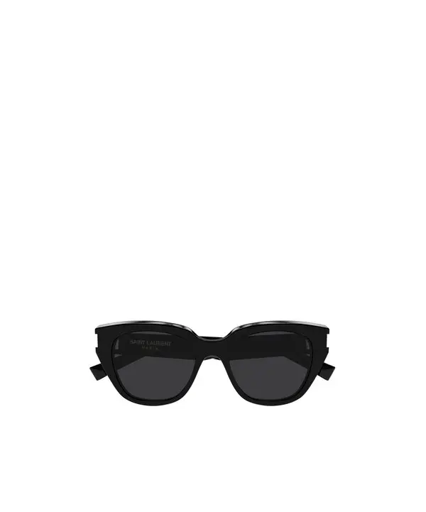 Saint Laurent Geometric Frame Sunglasses - Black