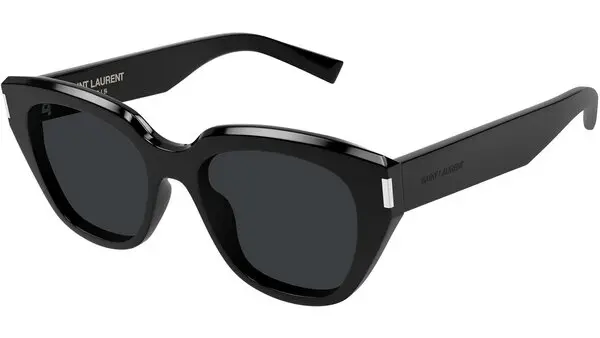 Saint Laurent Geometric Frame Sunglasses - Black