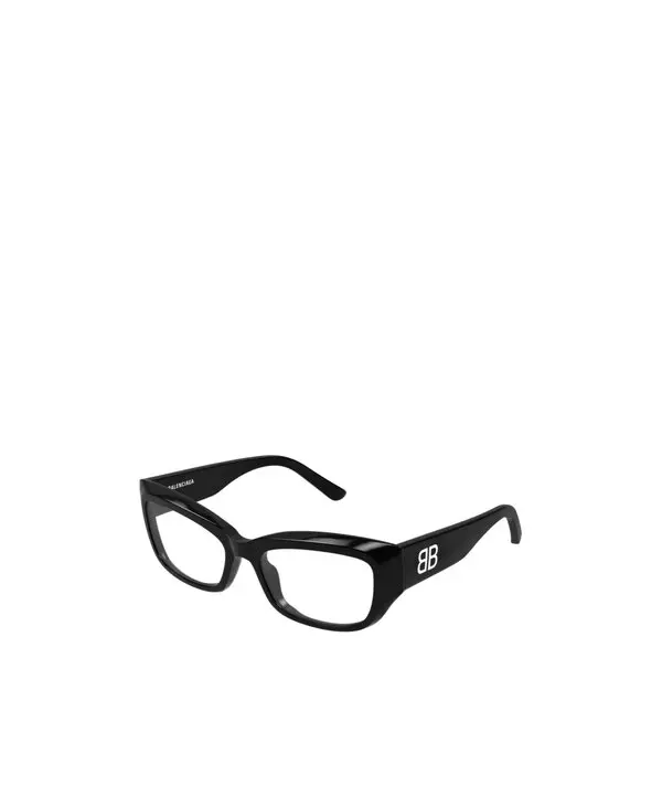 Balenciaga Rectangle Frame Eyeglasses - Black