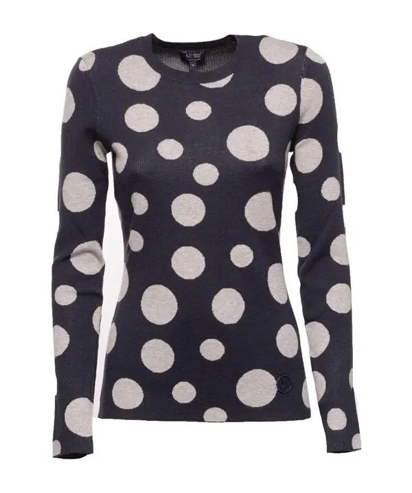 Emporio Armani Polka Dot Knit Pullover