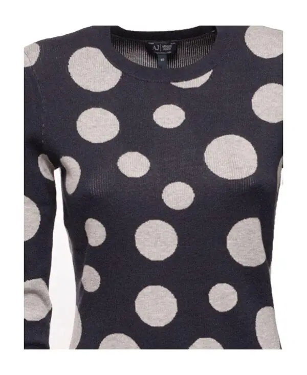 Emporio Armani Polka Dot Knit Pullover