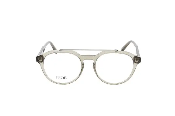 Dior Round Frame Eyeglasses - White