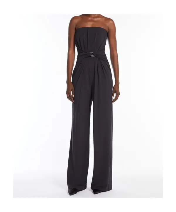 Max Mara Fiero Strapless Jumpsuit - Navy Blue