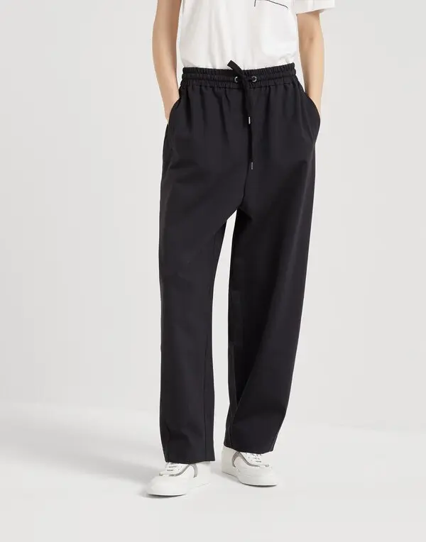 Brunello Cucinelli Couture Interlock Track Trousers - Black