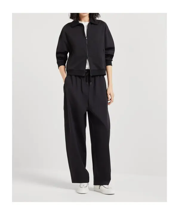 Brunello Cucinelli Couture Interlock Track Trousers - Black