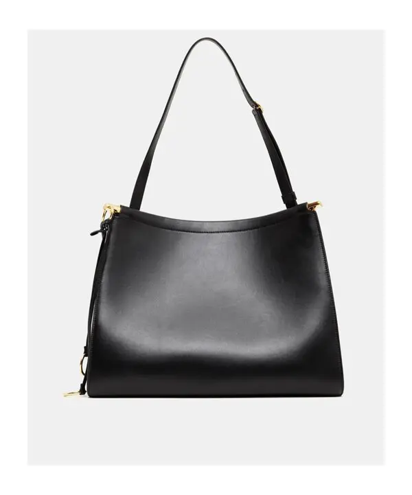 Alaïa Logo Printed Zipped Shoulder Bag