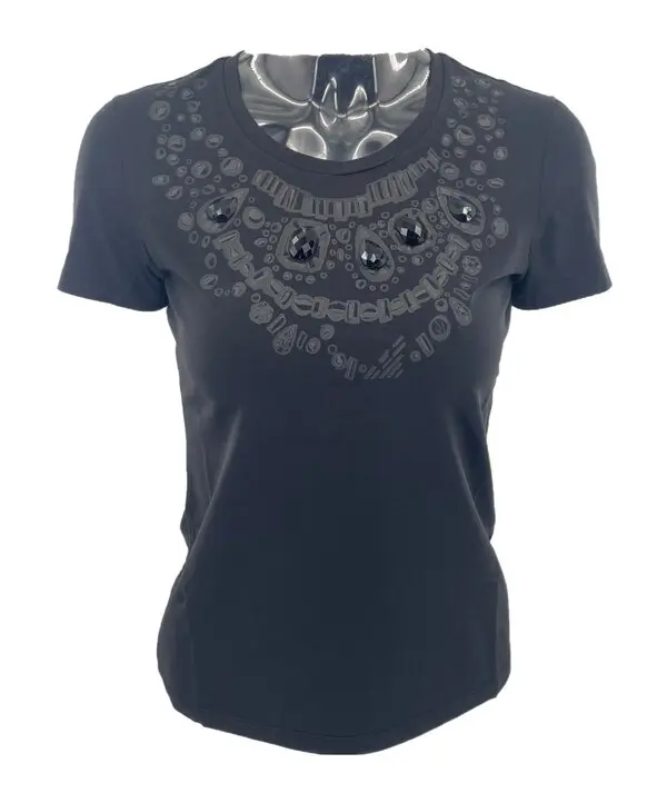 Emporio Armani Embellished O-neck Short-sleeved T-shirt
