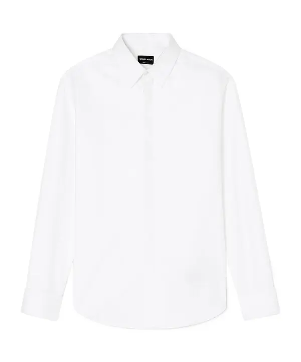 Giorgio Armani Long-sleeve Button-up Shirt - White