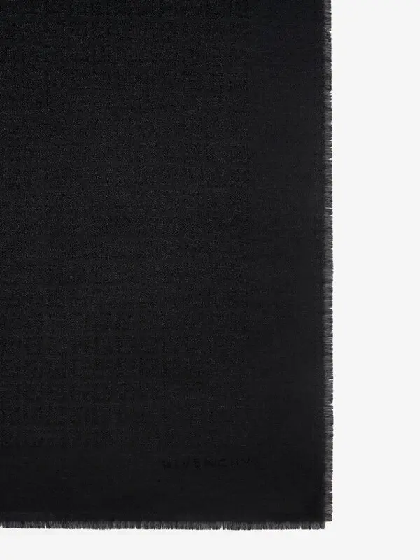 Givenchy Monogram Frayed Edge Scarf