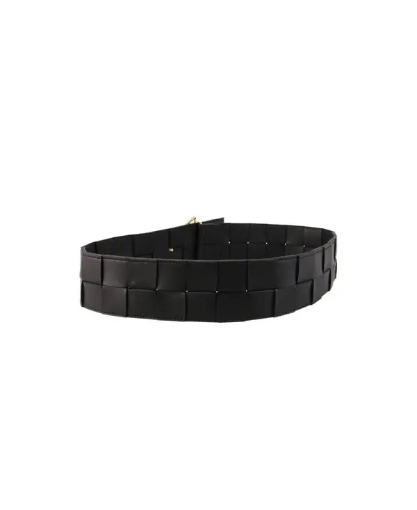Bottega Veneta Woven Triangle Buckle Belt