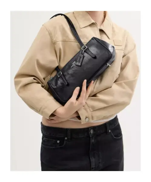 COACH Asher Shoulder Bag - Silver/black