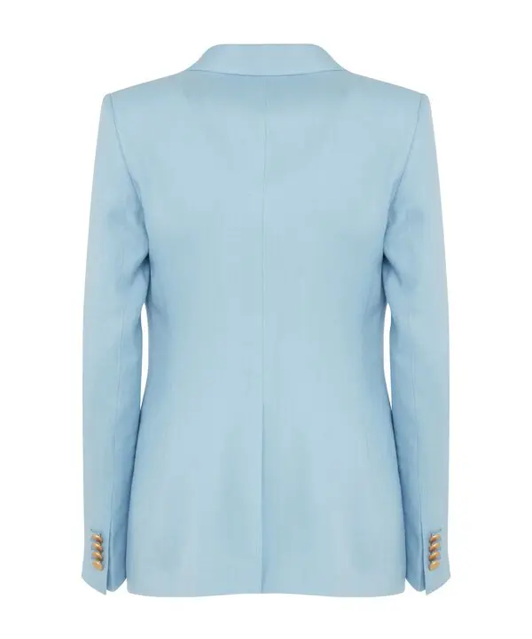 Tagliatore Long-sleeved Double-breasted Suit Jacket - Blue