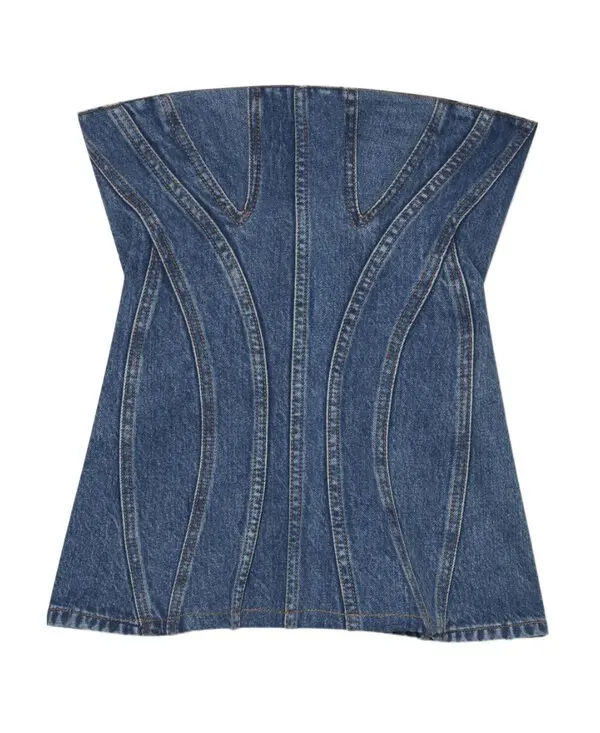 Stella McCartney Denim Corset Blouse