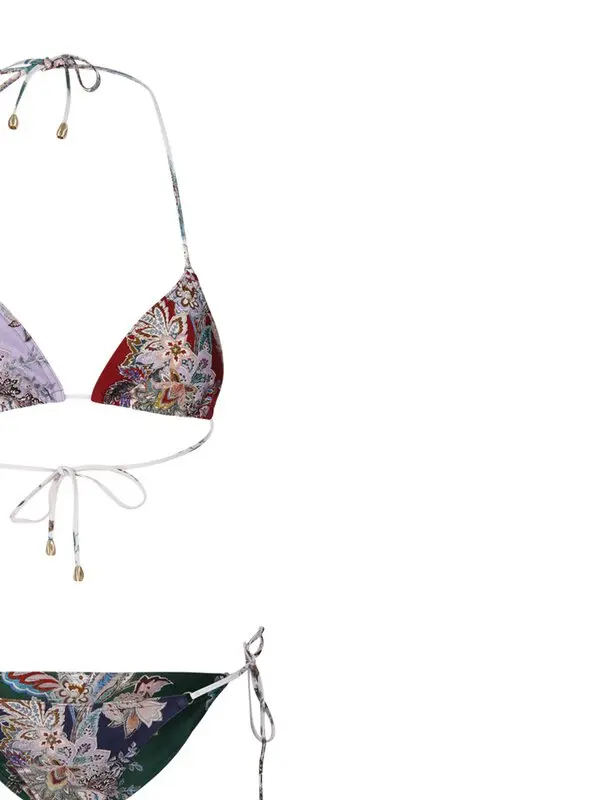 Zimmermann Two-piece Paisley Print Swimsuit