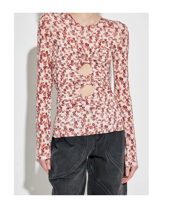 Isabel Marant Étoile Long Sleeve Printed Top - Pink