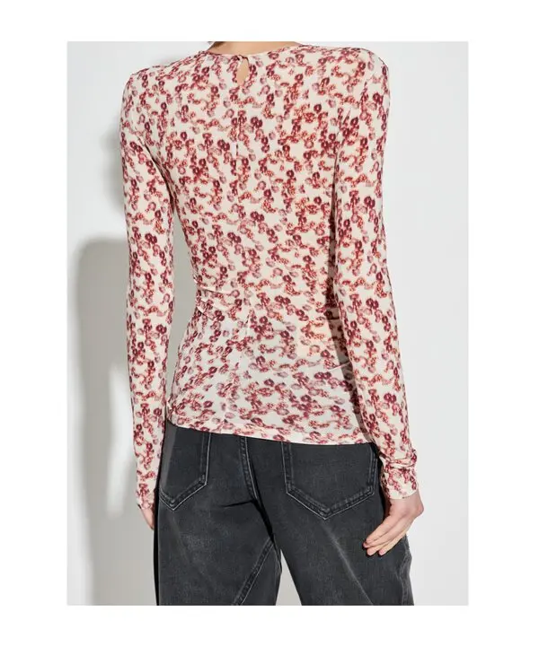 Isabel Marant Étoile Long Sleeve Printed Top - Pink