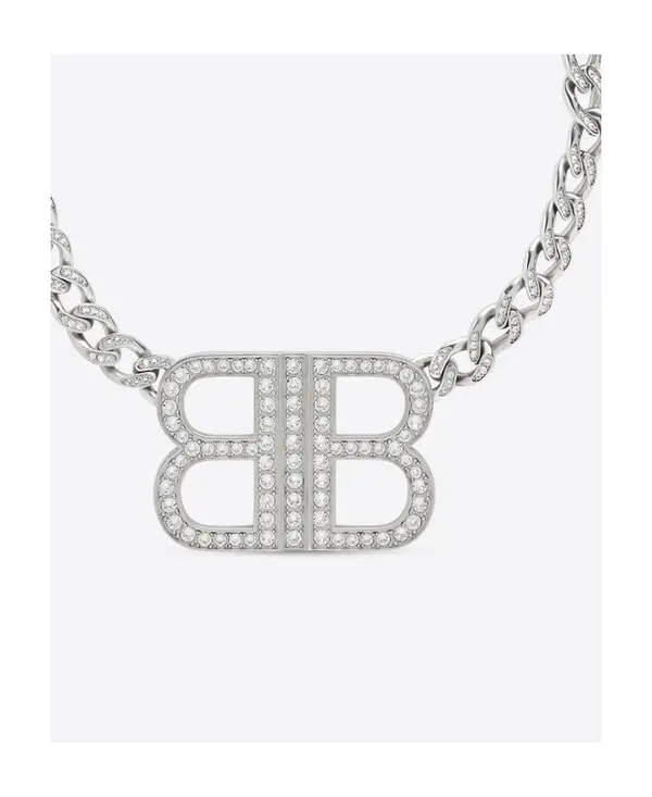 Balenciaga Bb 2.0 Necklace With Diamond Embellishments