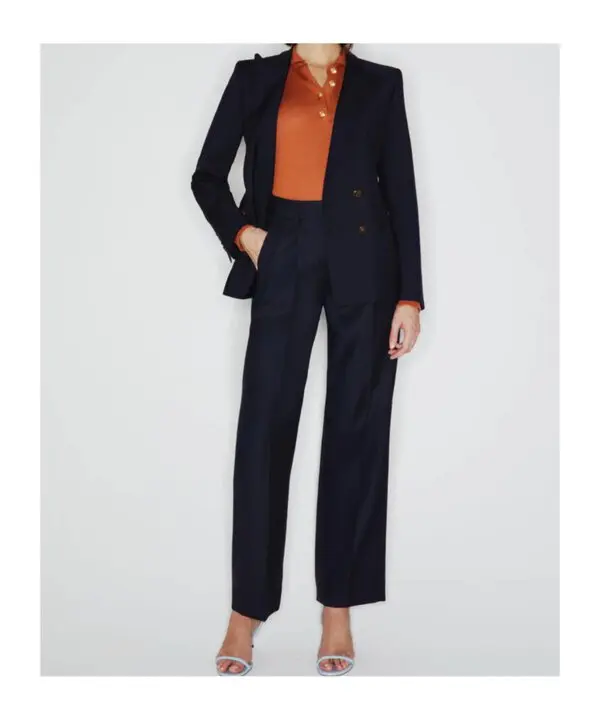 BLAZÉ MILANO Fox Straight-leg Pants - Navy Blue