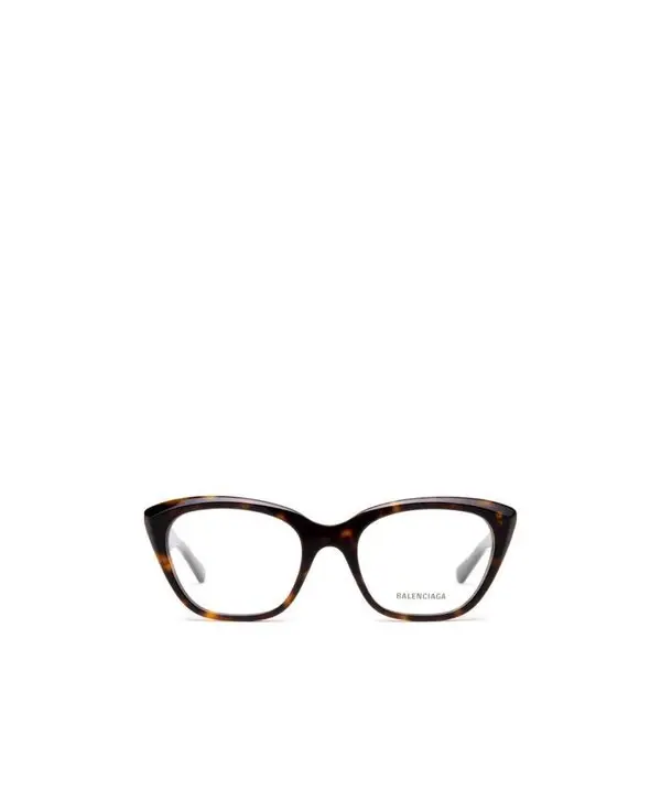 Balenciaga Cat-eye Eyeglasses With Logo Detail - Black
