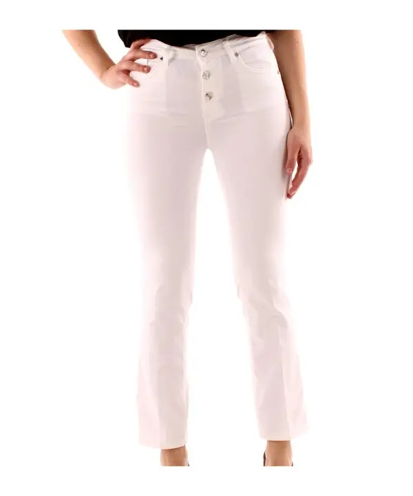 Liu Jo Cropped Jeans With Button Detail
